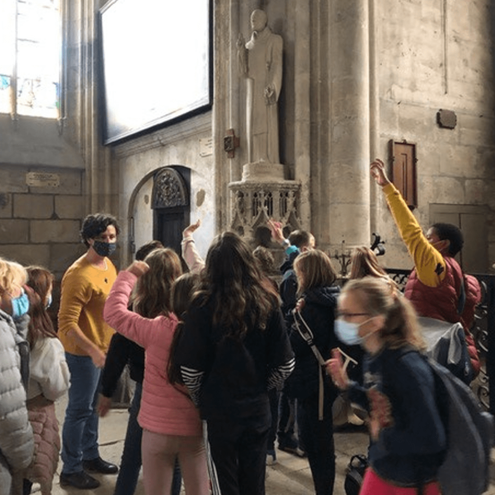 Visite de la collégiale de Vernon | Etablissement Saint-Adjutor